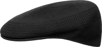 Kangol Tropic Ventair Flatcap 504 Schieberm&uuml;tze Schirmm&uuml;tze Herrencap Sommercap Damencap Pepe Damen/Herren - mit Schirm Fr&uuml;hling-Sommer - XXL (62-63 cm) schw