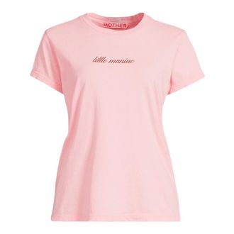 Mother Boxy Goodie Goodie Tee - - Tops - Damen - Rosa - L