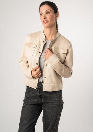 Mauritius Lederimitatjacke 2Wmaryama in Unifarbe