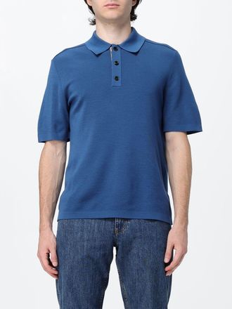 Burberry Polo &agrave; manches courtes en pure laine avec col c&ocirc;tel&eacute;