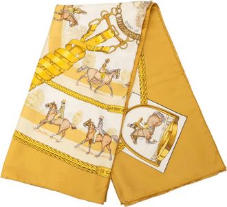 Hermès foulard Les Allures du Cheval (2000-2025) - Marron