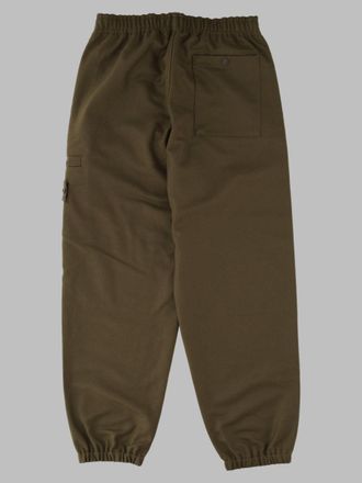 Stone Island Flannel Wool Jogger Trousers - Green