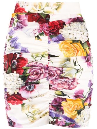 Dolce & Gabbana minijupe à fleurs - Multicolore