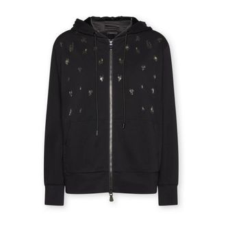 Elena Miro Baumwoll-Sweatshirt mit Stickerei - - Sweatshirts & Hoodies - Damen - Schwarzk - S