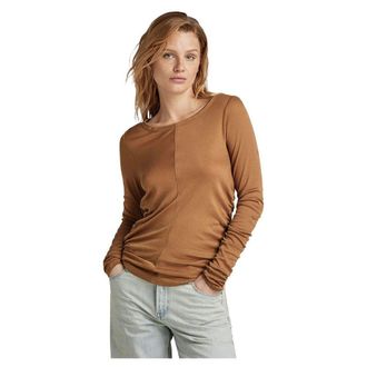 G-Star G-Star RAW Damen Gathered Slim Top, Braun (Toasted Coconut D24516-D528-G289), L