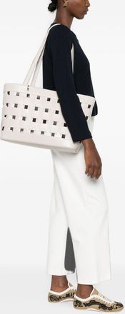 Emporio Armani Woven Tote Bag - Beige