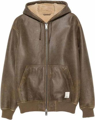 Emporio Armani Lederjacke - Braun