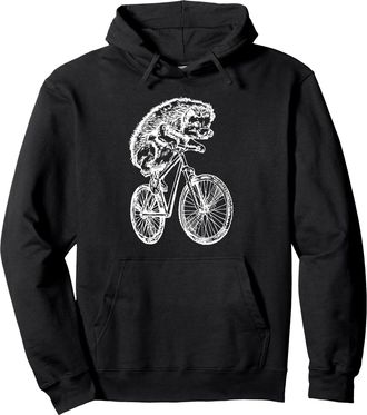 Seembo Igel Radfahren Fahrrad Lustiges Tier Cool Biker Reitrad Pullover Hoodie