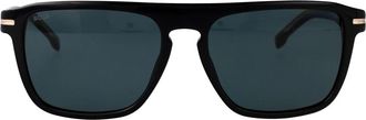 HUGO BOSS Homme, Accessoires, Noir, Taille: 56 MM Lunettes de soleil &eacute;l&eacute;gantes avec mod&egrave;le Boss 1599/S