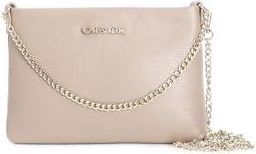 Caf&egrave;noir Pochette En Cuir Martel&eacute; Avec Double Bandouli&egrave;re Cha&icirc;ne, Pour Femme, Couleur Beige, Taille Taille Unique