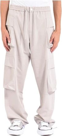 BONSAI Homme, Pantalons, Gris, Taille: XL Pantalon cargo avec taille élastique