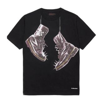 Dr. Martens Schwarzes T-Shirt mit kurzen &Auml;rmeln Ac831001 - - Tops - Herren - Schwarzk - XS