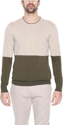 Liu Jo Homme, Sweatshirts et sweats à capuche, Multicolore, Taille: 2XL Pull en Coton Beige Sportswear