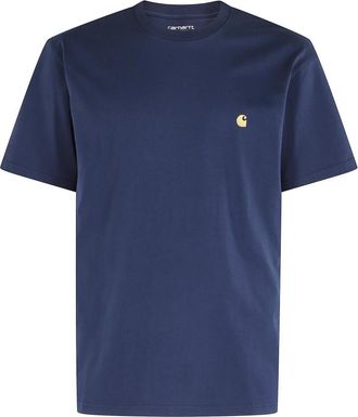 Carhartt Work in Progress Chase T-Shirt - - Tops - Herren - Blau - M