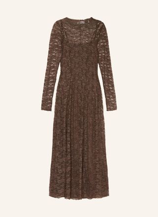 Rich & Royal Kleid Aus Lochspitze braun