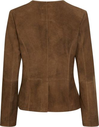 Luis Steindl Lederjacke Kragenlose Lederjacke