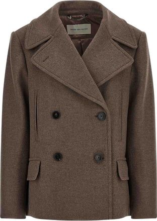 Dries Van Noten Kurzer Mantel - Grau