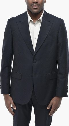 Etro Jacquard-Sakko aus Baumwollmischung mit gebl&uuml;mtem Innenfutter Etro