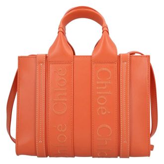 Chlo&eacute; Shopper & Totes - Small Woody Tote Bag Orange - Gr. unisize - in Orange - f&uuml;r Damen