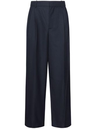 Loewe pantalon de costume &agrave; plis - Bleu