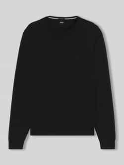 HUGO BOSS Regular Fit Strickpullover aus reiner Schurwolle Modell BOTTO