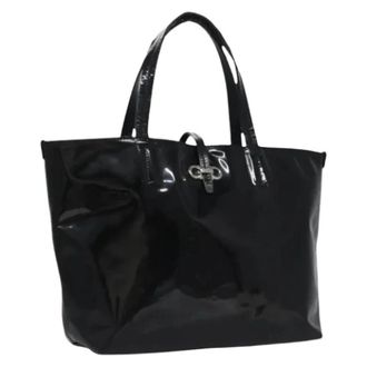 Ferragamo Pre-owned Handtasche aus Lackleder - - Pre-owned - Damen - Schwarzk - ONE SIZE