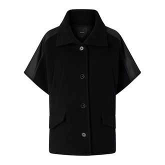 Pinko Carbonara Technischer Satinmantel - - Jackets - Damen - Schwarzk - S