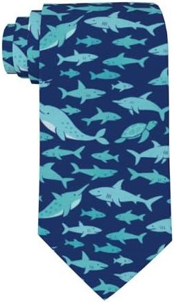 Generic Shark Strange Cravate Classique Cravatte Polyvalente Cravate Homme Pour Scolaires Soirée Fêtes