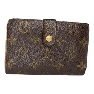 Louis Vuitton Portefeuille en cuir Pre-owned - Femme - Pre-owned - Brun - Taille: ONE Size