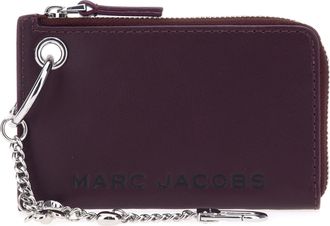 Marc Jacobs Womens The Coin Purse Charm Wallet, Dark Plum