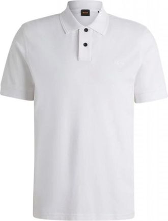 HUGO BOSS Homme, Tops, Blanc, Taille: 4XL Polo en piqu&eacute; de coton Prime