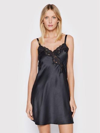 Lauren Ralph Lauren Nachthemd ILN31684 Schwarz Regular Fit