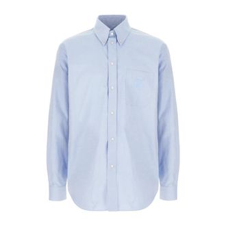 Fendi Oxford Cotton Shirt - - Shirts - Herren - Blau - S