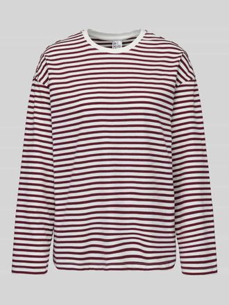 Pieces Regular Fit Langarmshirt aus Baumwoll-Mix Modell ADIE