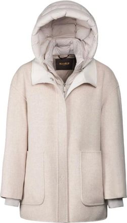 Moorer Femme, Vestes, Beige, Taille: 42 FR Natisha CWB Parka