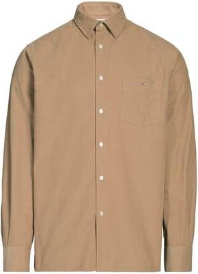 Eden Park klassisches Baumwollkragenhemd - Beige