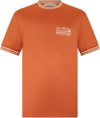Golden Goose Homme, Tops, Orange, Taille: XL T-Chemises