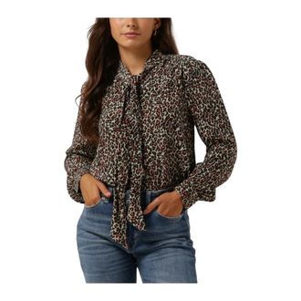 Scotch & Soda Gr&uuml;ne Schluppenhalsbluse - - Blouses & Shirts - Damen - Mehrfarbig - XS