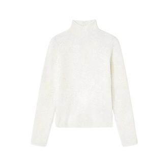 Ganni Femme, Pulls, Blanc, Taille: 42 FR Sheer Turtleneck 2643
