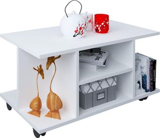 ebuy24 Holz Sofatisch Couchtisch Rollen Findula