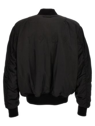 1989 STUDIO Mens Black Polyester Bomber Clothing