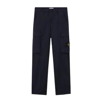 Stone Island Stretch Cotton Tela Paracadute Cargohose - - Trousers - Herren - Blau - W30