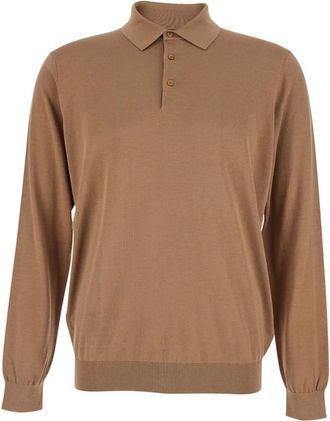 KANGRA Homme, Tops, Brun, Taille: L Polo &agrave; Manches Longues