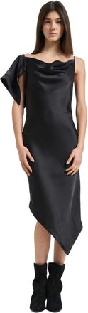 Iro Iro, Femme, Robes, Noir, Taille: 40 FR Asymmetric Midi Dress