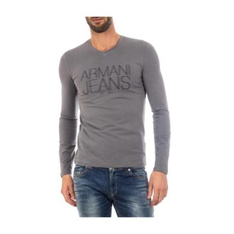 Armani Jeans Gem&uuml;tlicher Strickpullover - - Tops - Herren - Grau - XL