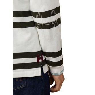 Hackett Polo droit manches longues ray&eacute; en coton