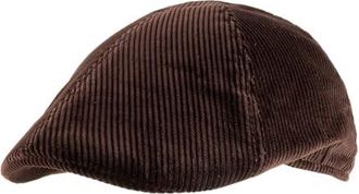 Classic Italy B&eacute;ret - Casquette Plate Homme ou Femme Classic Duckbill Velours - Taille 54 cm - Marron