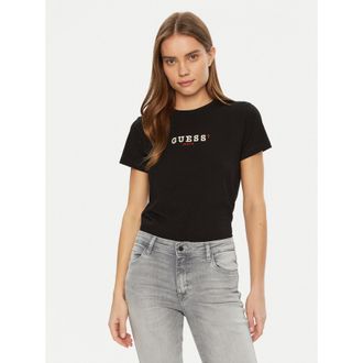 Guess T-Shirt W5RI54 J1314 Schwarz Regular Fit