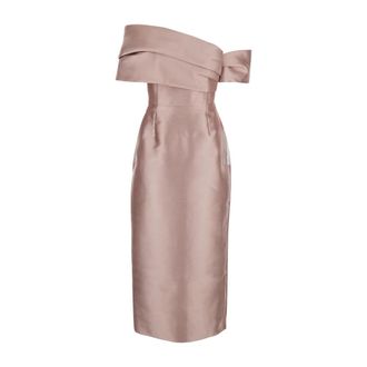Solace London Mirla Midaxi Kleid - - Dresses - Damen - Rosa - S