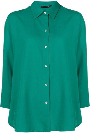 Lenny Niemeyer Hemd mit abgerundetem Saum - Grün